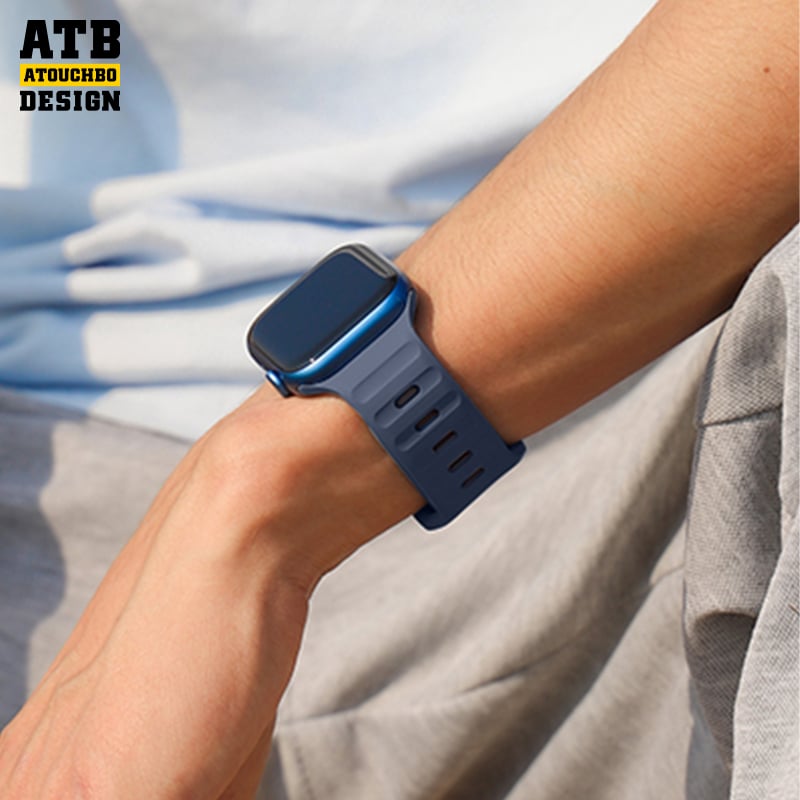 Atouchbo T-Buckle Sport Series Silicone Strap for Apple Watch - OTC.LK