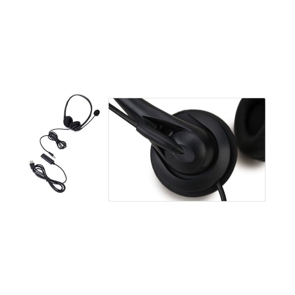 SY490MV Call Center Wired Headset Wired Control USB+3.5MM Port With ...