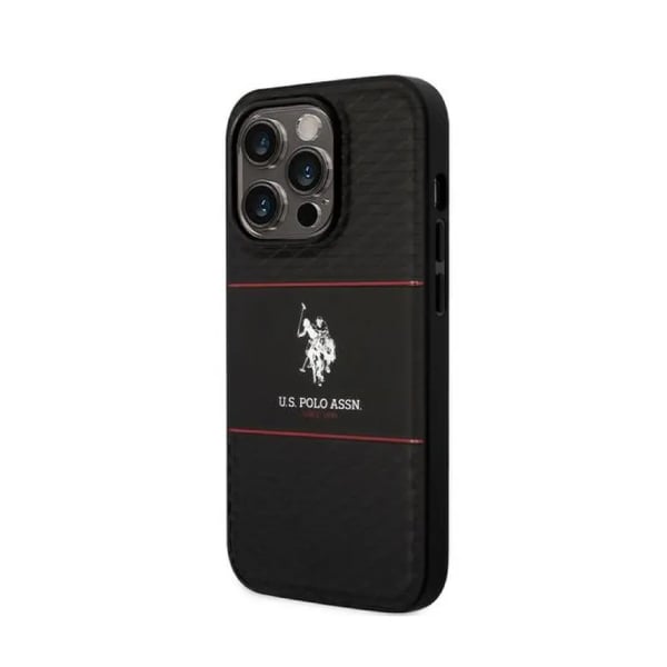 U.S. Polo Pattern Stripe Hard Case iPhone 14 Pro - Black - OTC.LK