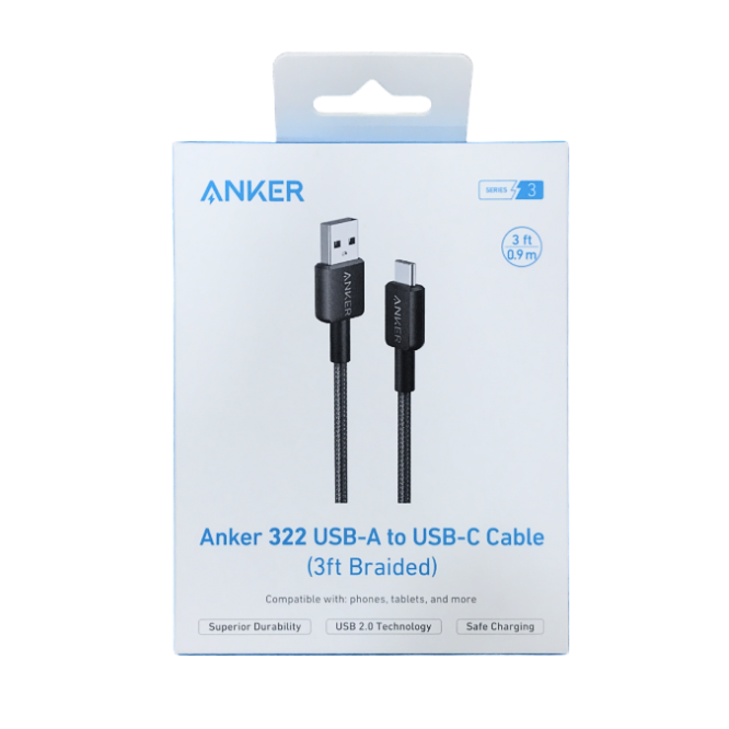 Anker USB To Type-C 0.9m Cable - A81H5P11 - OTC.LK