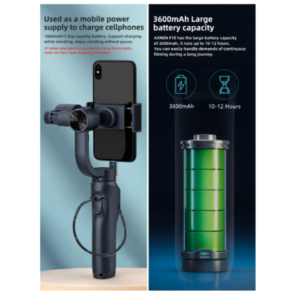 F10 Pro 3-Axis Gimbal Stabilizer for Smartphone - OTC.LK