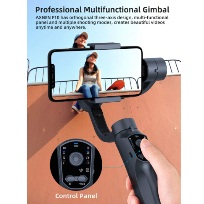 F10 Pro 3-Axis Gimbal Stabilizer for Smartphone - OTC.LK