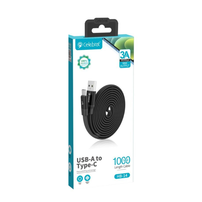 Celebrat HB-14 USB To Lightning And USB To Type-C 1M Cable - OTC.LK