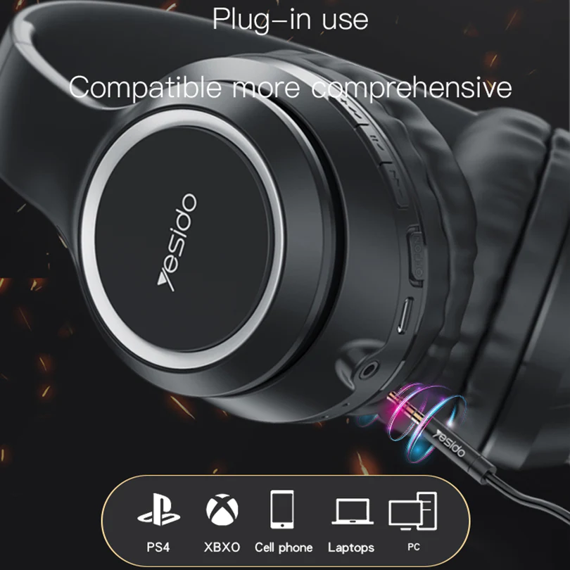 Yesido EP03 Bluetooth Wireless Foldable Headphone - OTC.LK