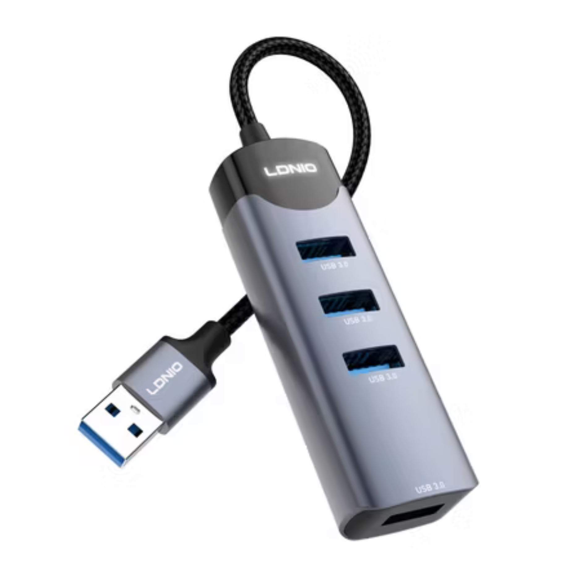 LDNIO DS-134U USB-A To USB 3.0*4 High Speed Data Transmission Hub Adapter - OTC.LK