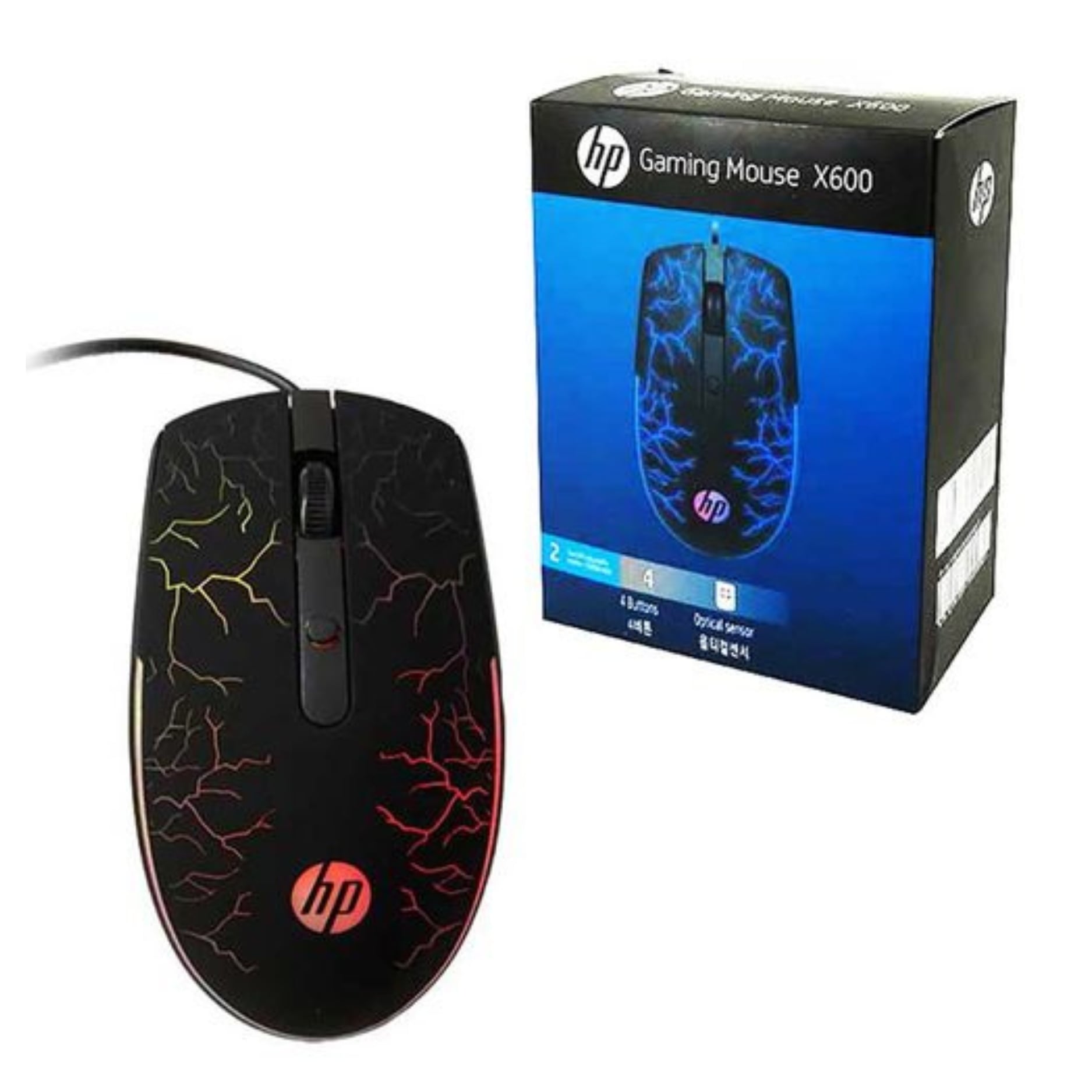 HP X600 Wired Mouse - A Grade - OTC.LK