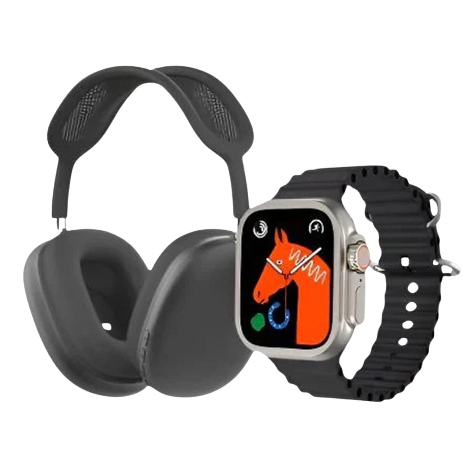 P9 Ultra 2 Headphone and Smartwatch with 7 Straps - OTC.LK