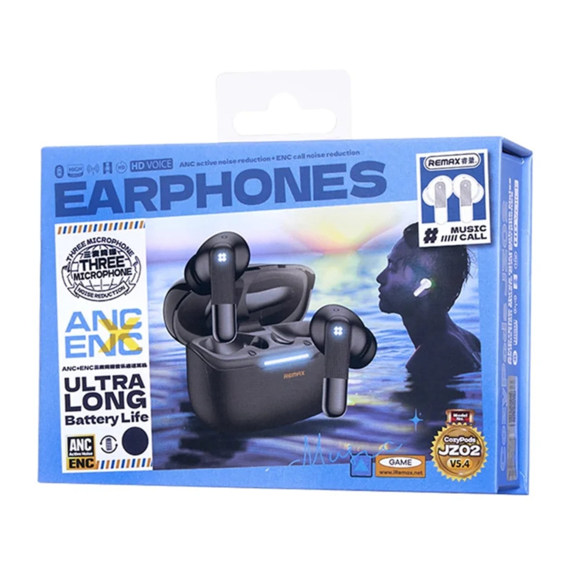 Remax CozyPods JZ02 ANC ENC Wireless Earbuds - OTC.LK