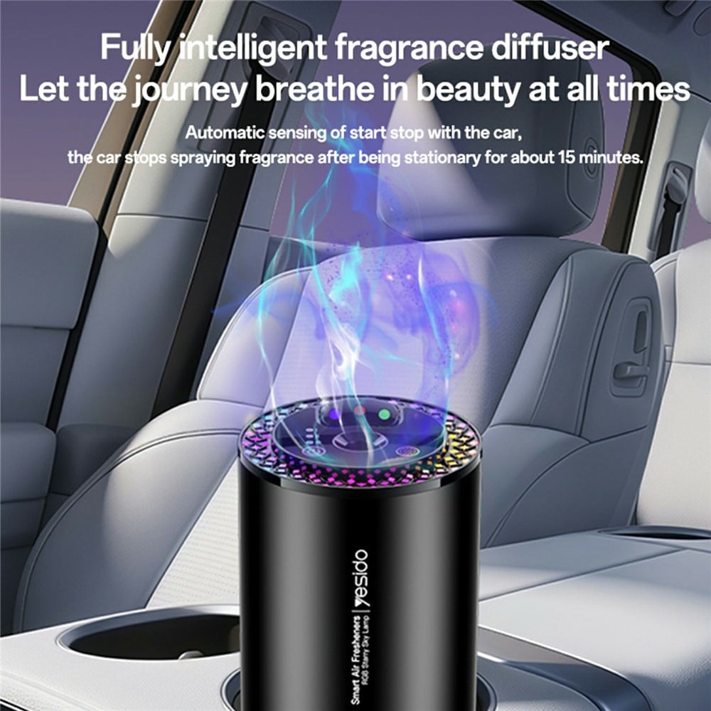 Yesido VC14 RGB Ambient Car Diffuser with Ultrasonic Atomization & Type ...
